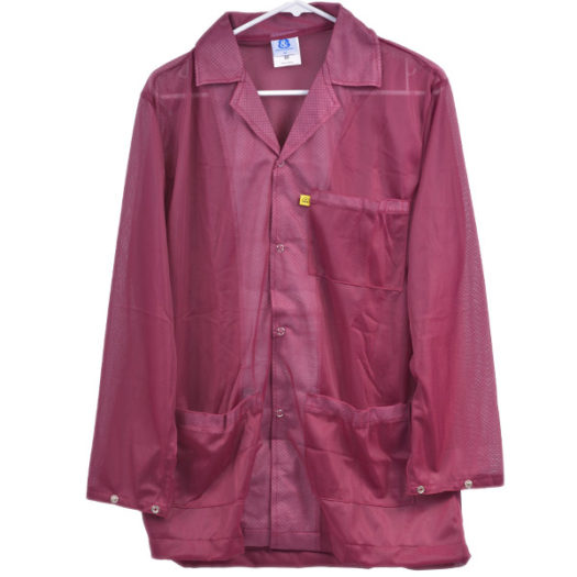 Burgundy Red Lightweight Plus ESD Smock | Bennett and Bennett, Inc.
